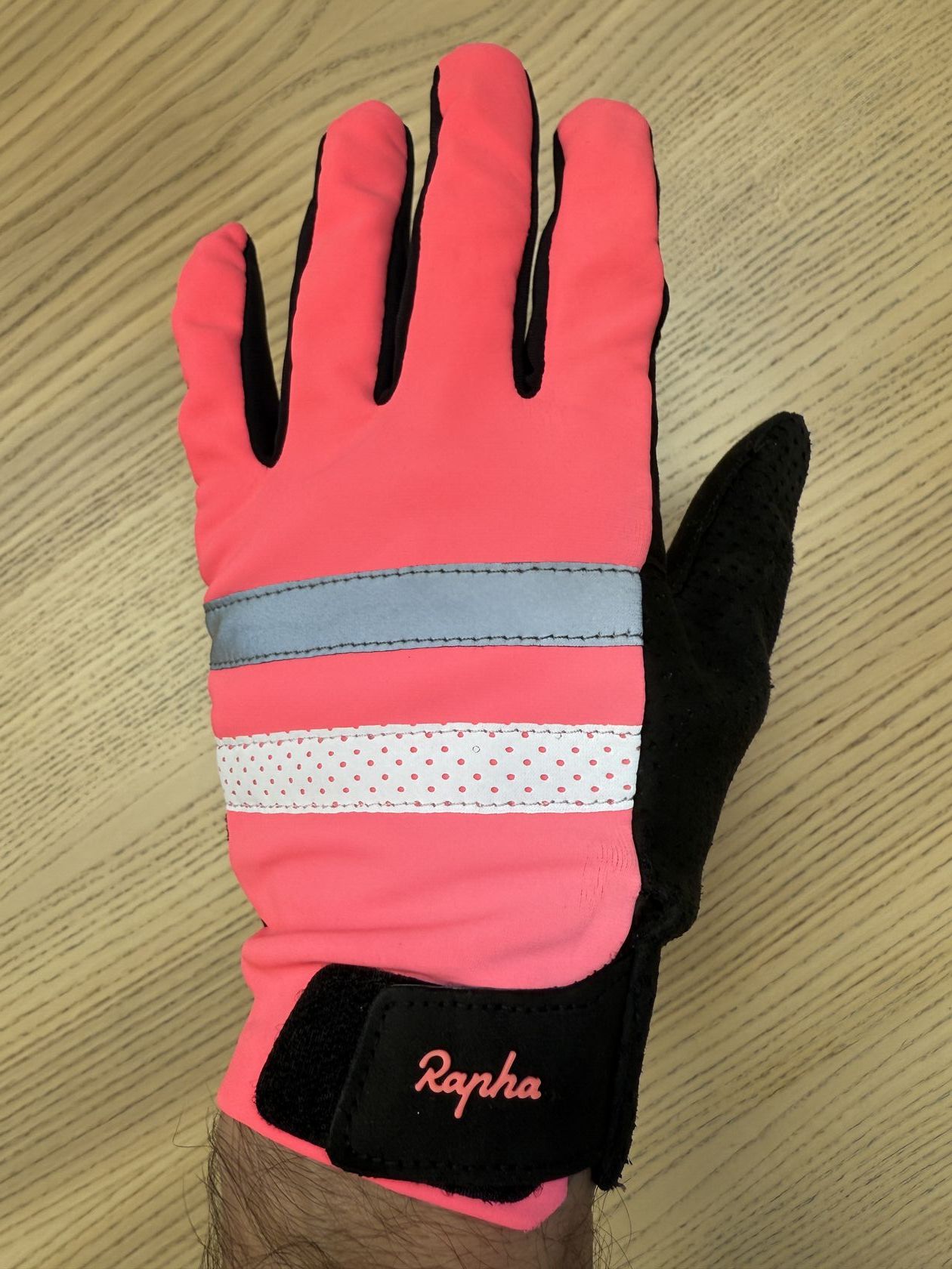 Cyklistické rukavice Rapha Brevet Reflective - High-Vis Pink PC: €95!! za 1 499 Kč | Cyklobazar.cz